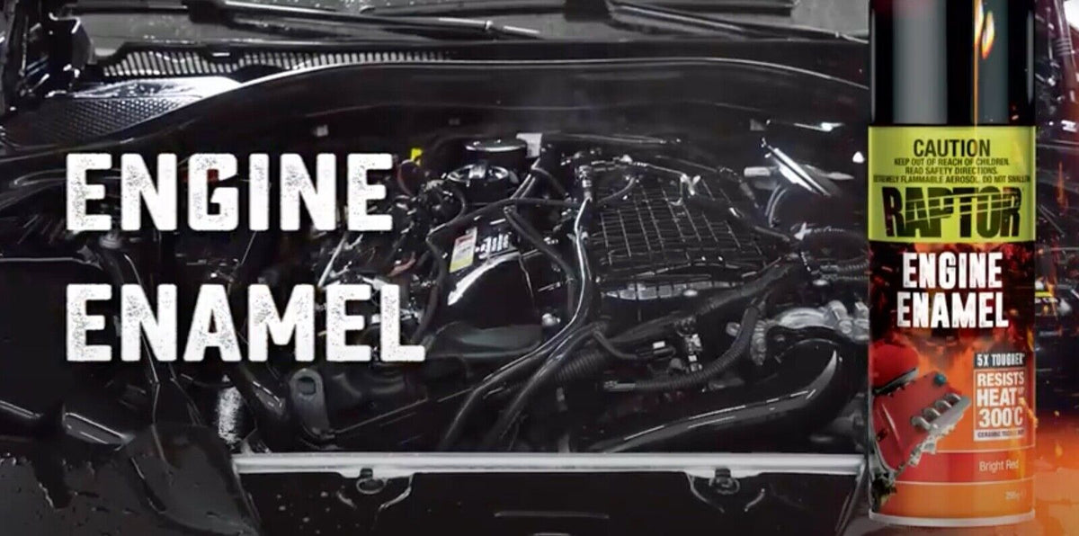 RAPTOR HIGH TEMP ENGINE ENAMEL HEAT RESISTANT PAINT – Newdec