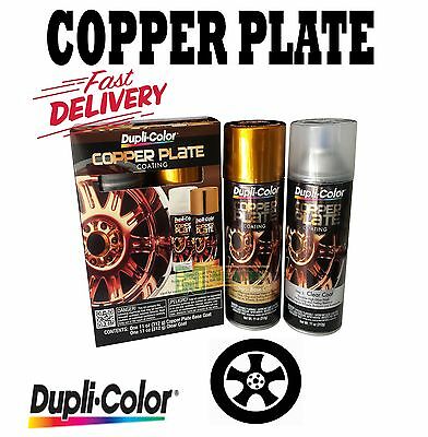 DUPLI COLOR COPPER PLATE RIMS WHEELS TRIM CARS TRUCK AUTO SPRAY 2 CAN ...