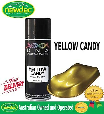 DNA CANDY YELLOW SPRAY PAINT TOUCH UP SUZUKI MOTORCYCLE AEROSOL COLOUR ...