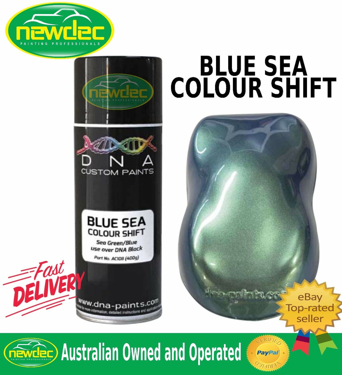 NEW BLUE SEA AEROSOL SPRAY CAN PAINT DNA COLOUR SHIFT TOUCH UP CAN FOR ...