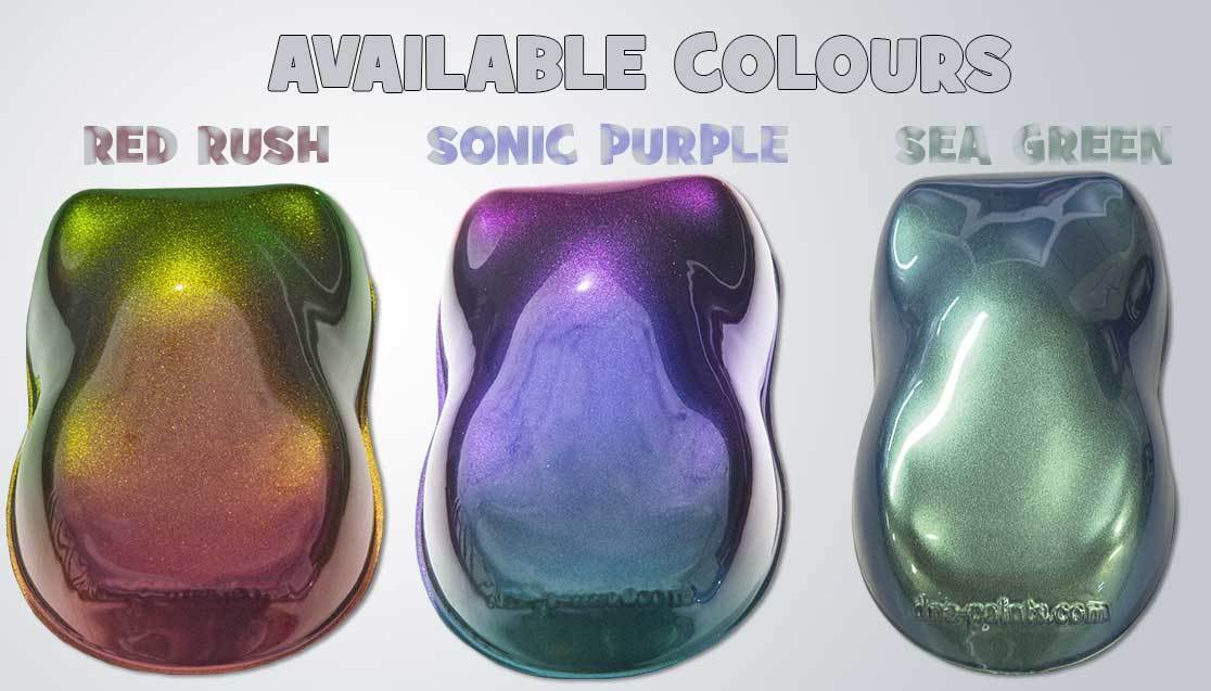 NEW RED RUSH AEROSOL SPRAY CAN PAINT DNA COLOUR SHIFT CHANGING PEARL F ...