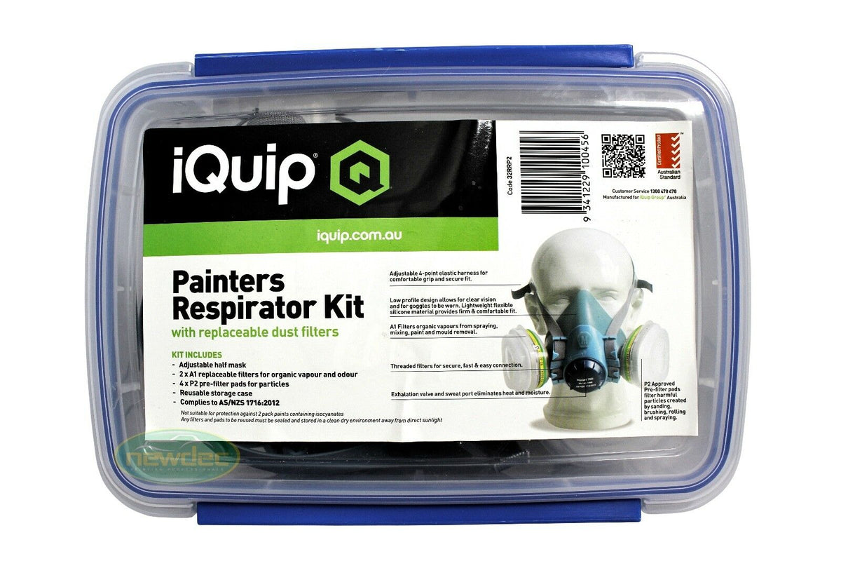 P2 IQUIP FACE SPRAY MASK KIT RESPIRATOR PAINTER – Newdec