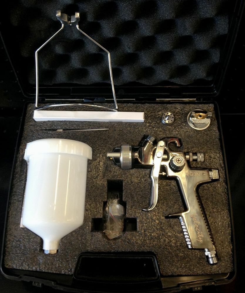 3 in 1 Velocity Gravity Spray Gun Kit includes 1.4 1.8 2.5mm Needle an ...