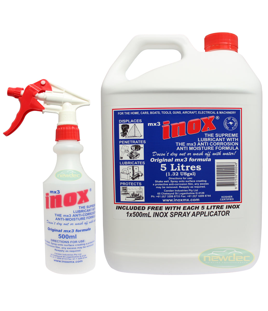 INOX MX3 LUBRICANT 5L PLUS SPRAY BOTTLE – Newdec
